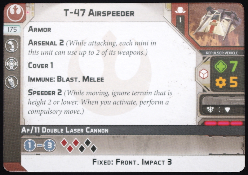 Star Wars Legion: T47-Airspeeder – The Solo Meeple